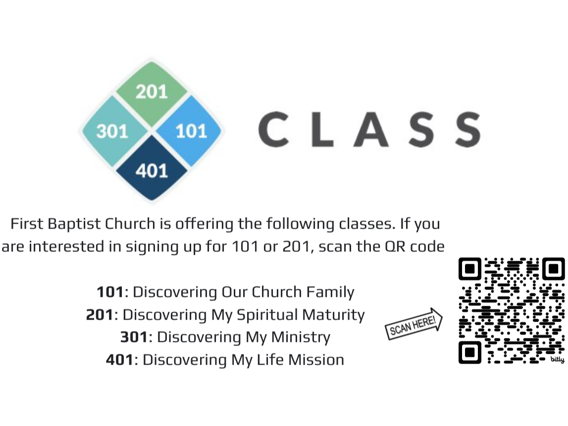 Class 101 Discovering Church Membership - New Plymouth First Baptist Church